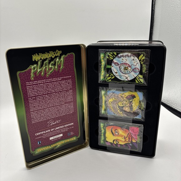 Games | 1993 Warriors Of Plasm Special Edition Tin Set Trading Card ...